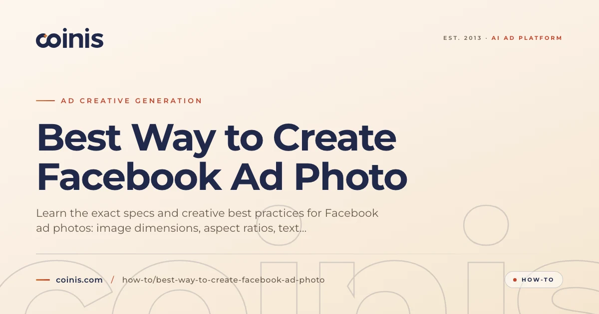 Best Way to Create Facebook Ad Photo | Coinis